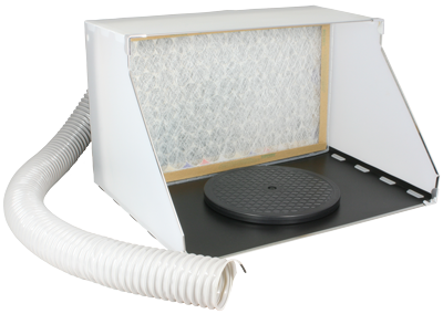 Hobby Spray Booth / Extractor with Turntable plate, Airbrushes.com